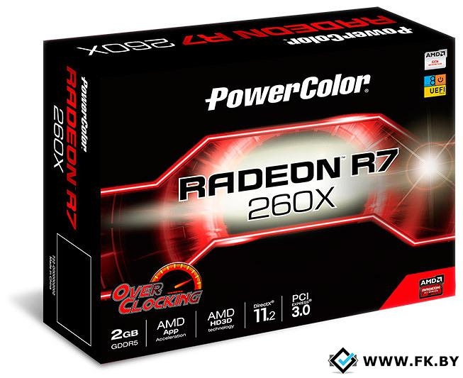 Видеокарта PowerColor R7 260X OC 2GB GDDR5 V2 (AXR7 260X 2GBD5-DHEV2/OC ...