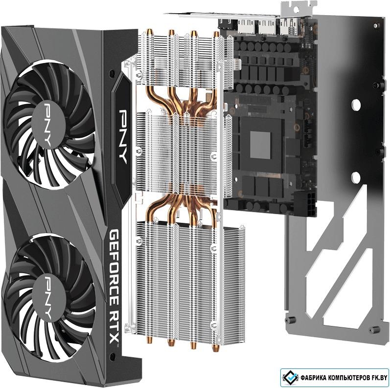 Видеокарта PNY GeForce RTX 3060 Ti 8GB Verto Dual Fan LHR ...
